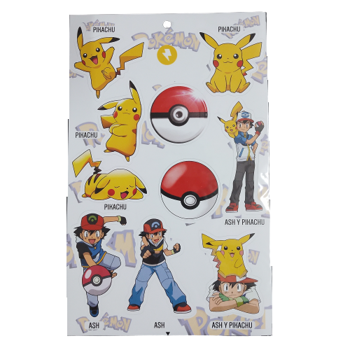 Stickers PVC Pokemon - Ash Ketchum - Nidavellir Argentina