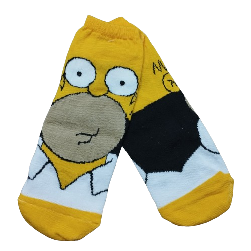 Medias Soquetes Los Simpson - Homero Rostro - Nidavellir Argentina