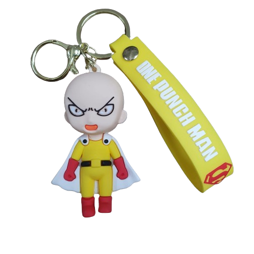 Llavero Goma 3D One Punch Man - Saitama Con Traje - Nidavellir Argentina