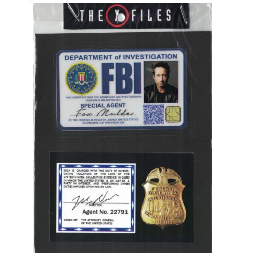 Credencial - X-Files - Fox Mulder (ultima temporada) - Nidavellir Argentina